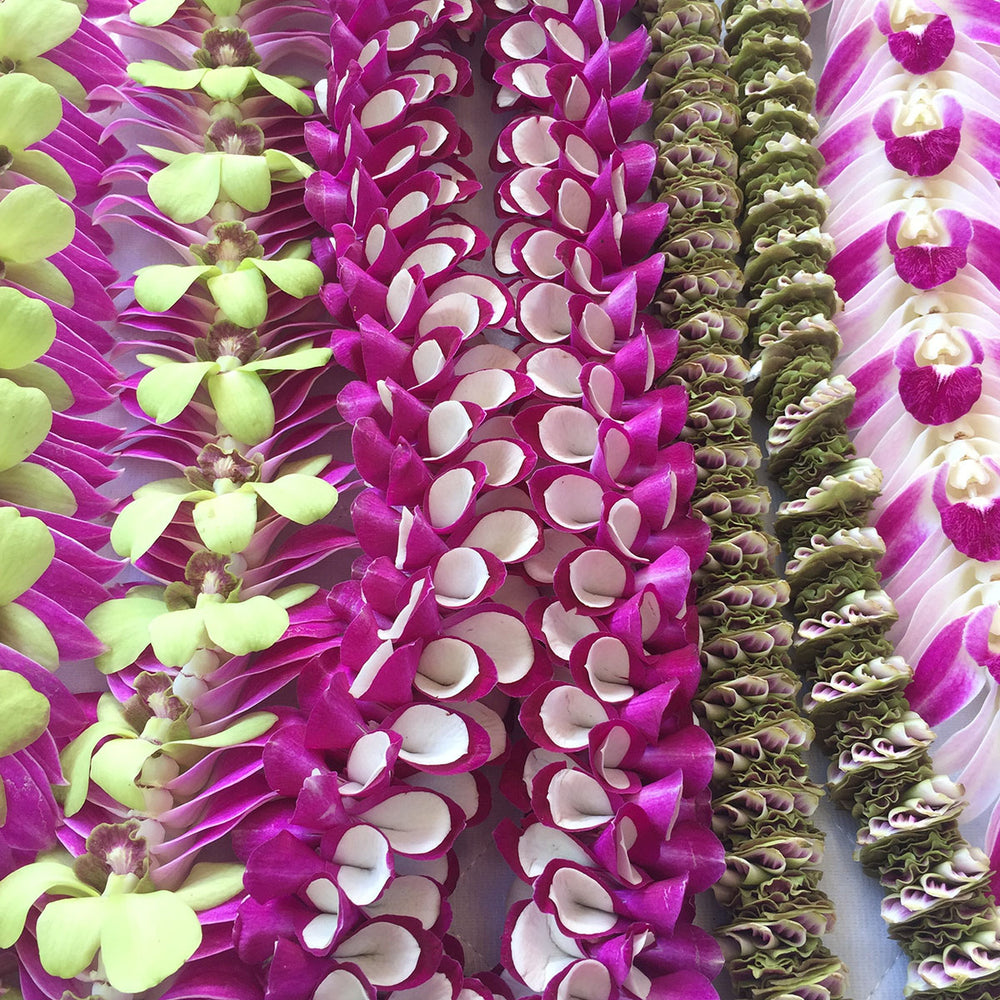 Fresh Hawaiian Orchid Leis delivered - Flower Leis as low as $9.90